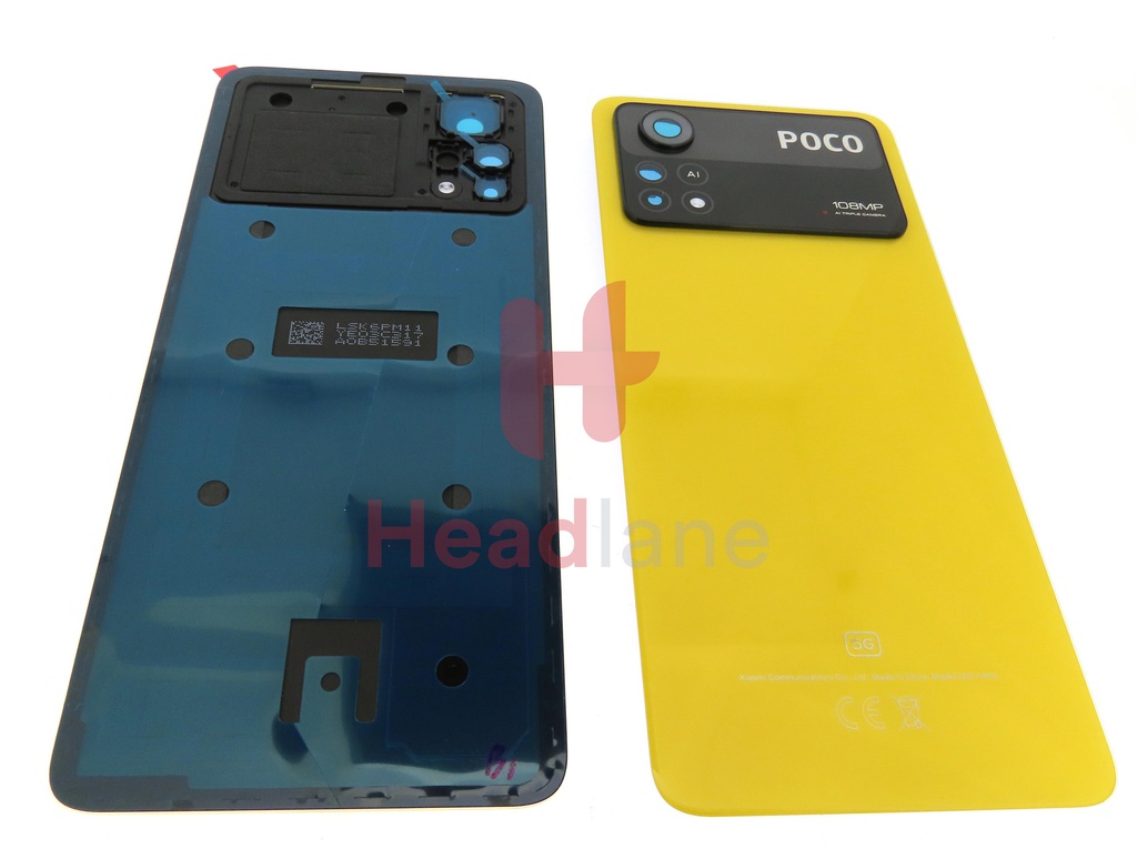 Xiaomi Poco X4 Pro 5G Back / Battery Cover - Yellow - 5600060K6P00